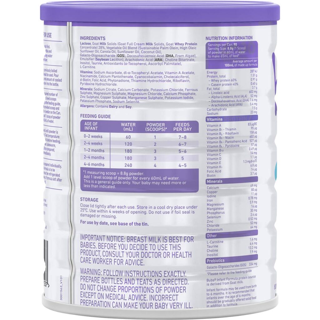 Bubs Goat Infant Formula 800g Online Only Best Price in Sri Lanka | Onex.lk
