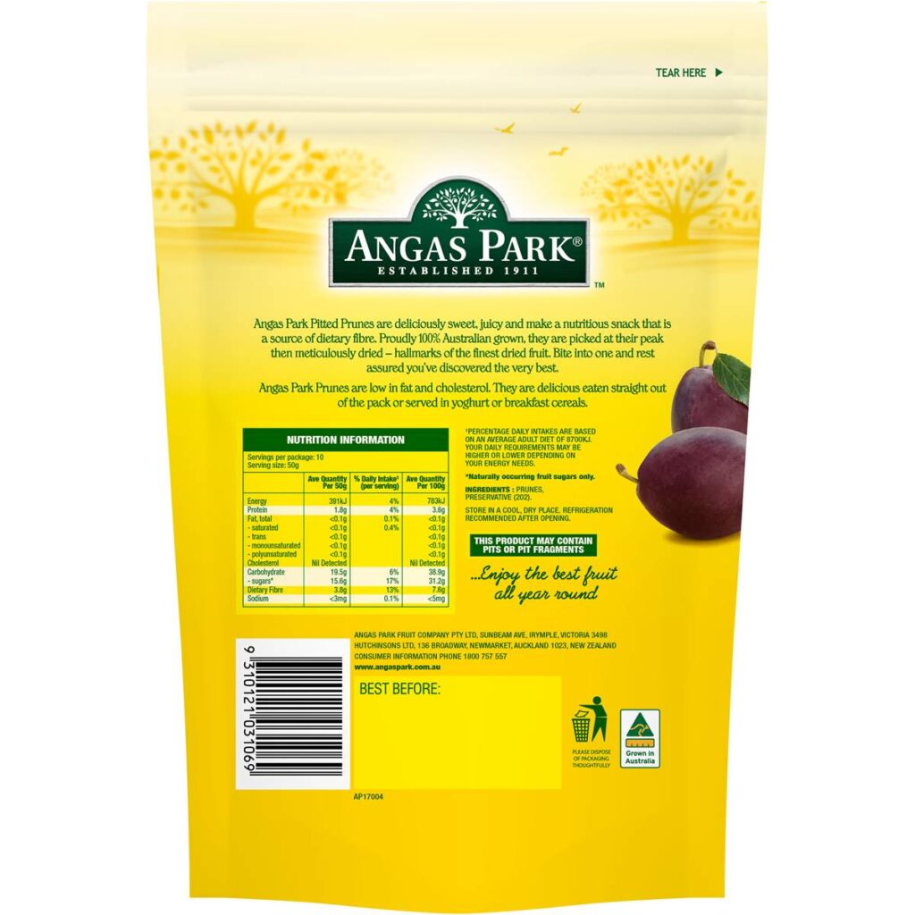 Angas Park Prunes Pitted Resealable 500g Best Price in Sri Lanka | Onex.lk